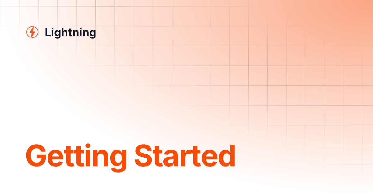 Getting Started | Lightning
